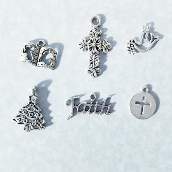 Accessories | Faith Themed Set Of Charms 6 Charms In A Set | Poshmark